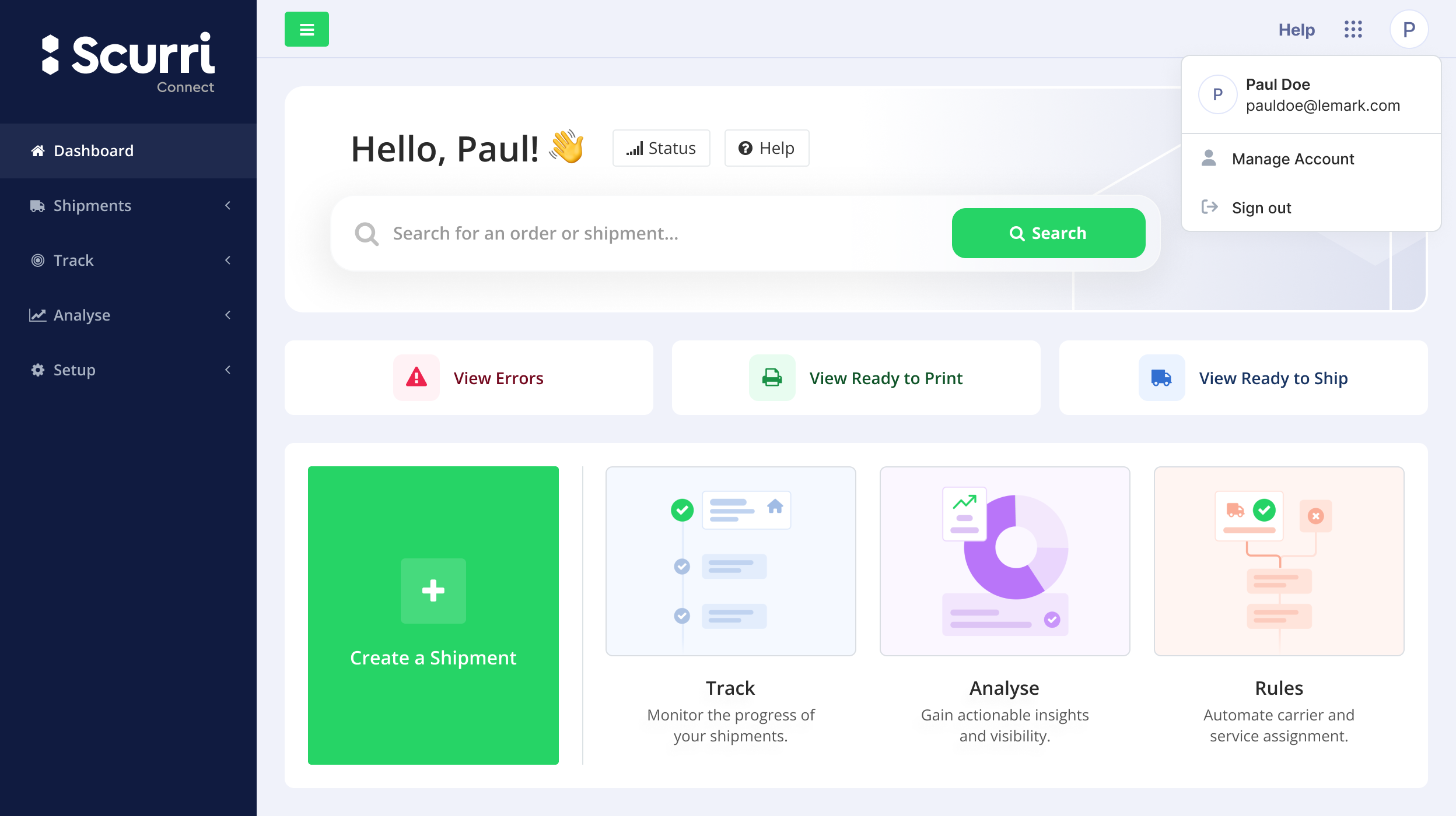 Scurri Account Management – Scurri Help Centre
